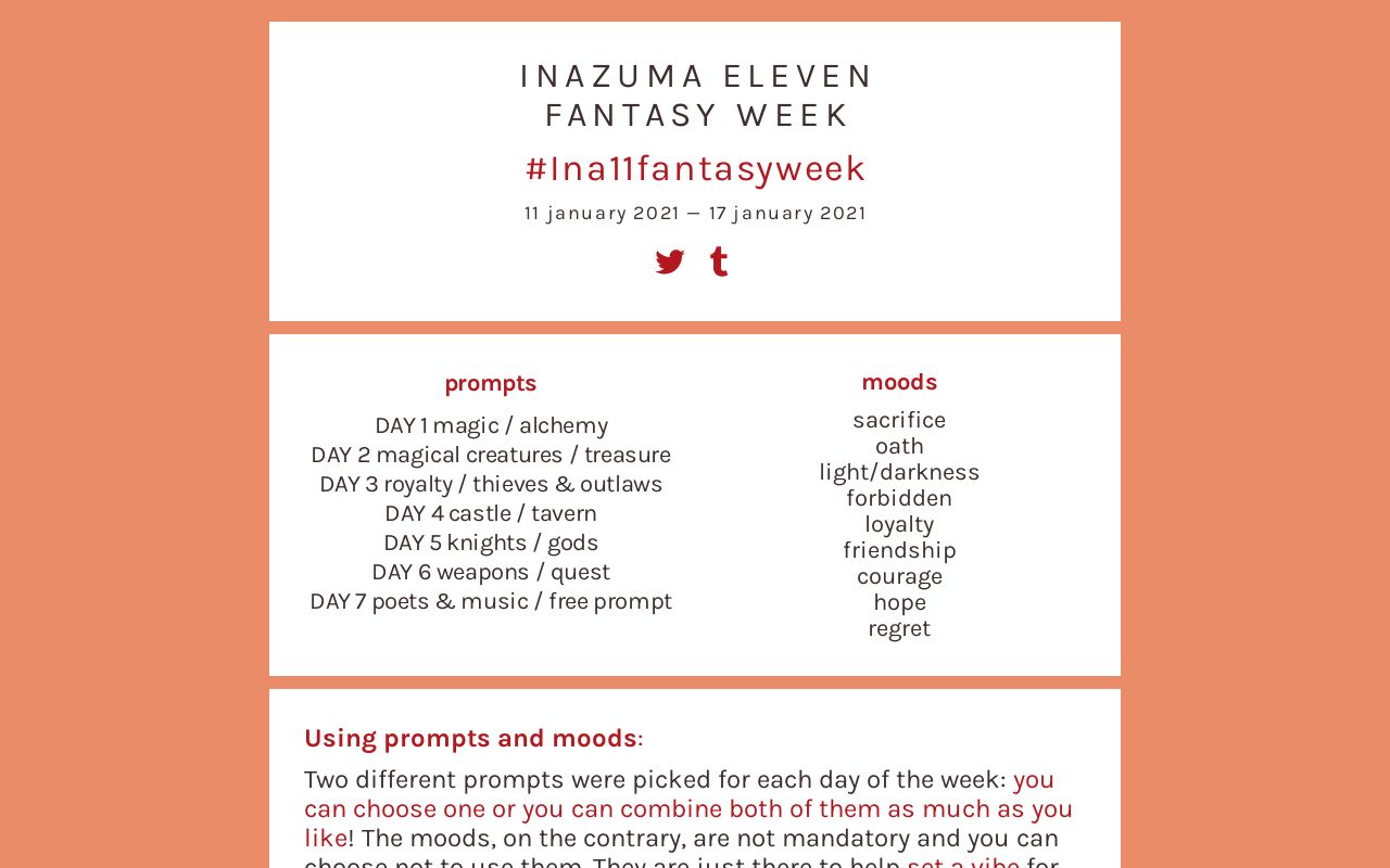 INAZUMA ELEVEN FANTASY WEEK